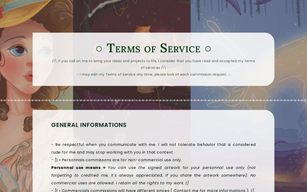 terms of service